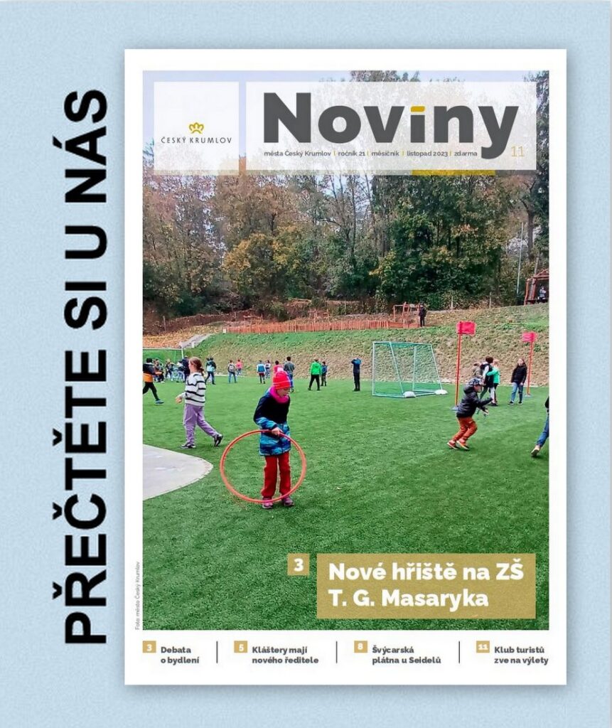 PŘEČTĚTE SI U NÁS: Noviny města Český Krumlov – č. 11/2023Za krásnější Vimperk | Za krásnější ...
