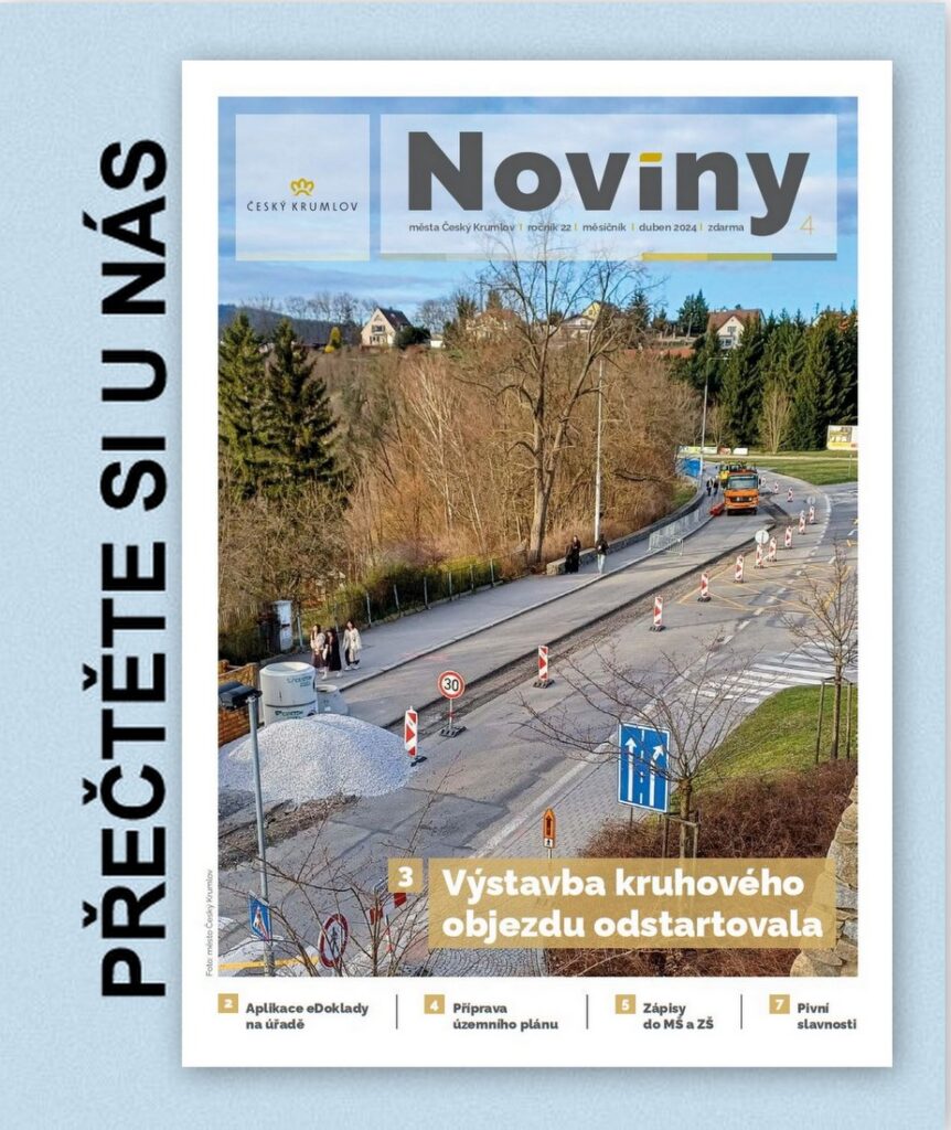 PŘEČTĚTE SI U NÁS: Noviny města Český KrumlovZa krásnější Vimperk | Za krásnější Vimperk